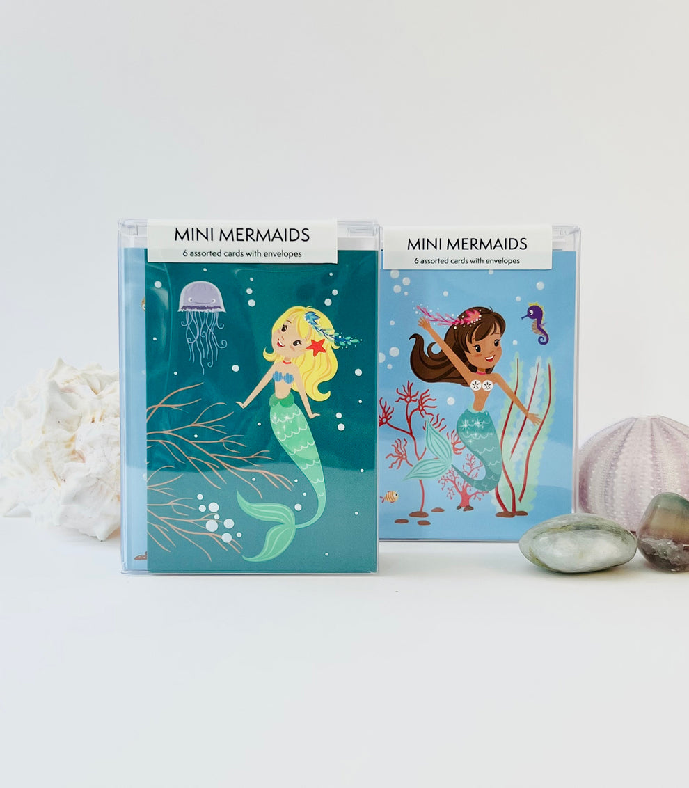 Mini Mermaid Cards – Pancake Paperie